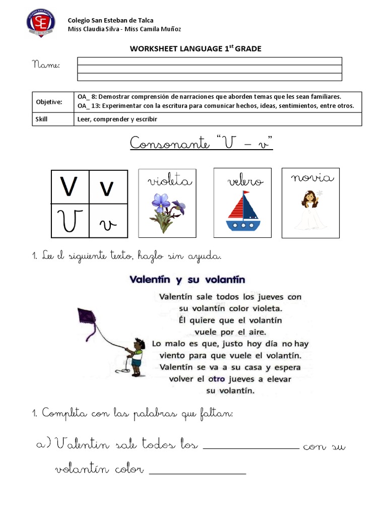 Uso de La Consonante V | PDF