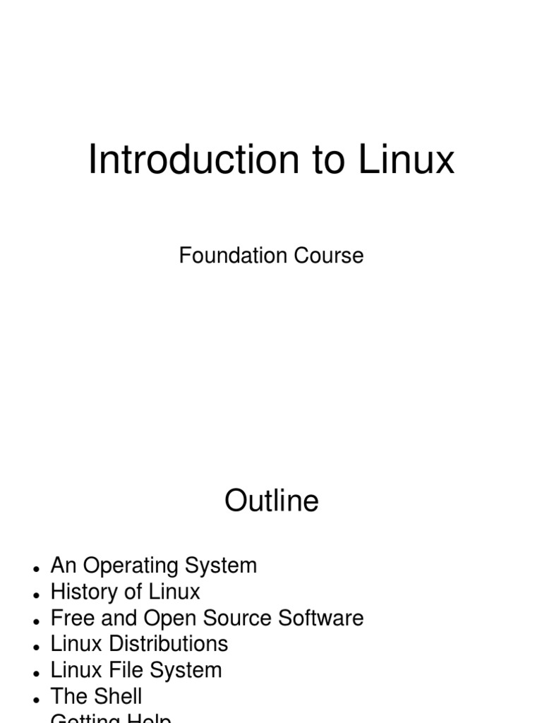 Intro 2 Linux | PDF | Free Software | Linux