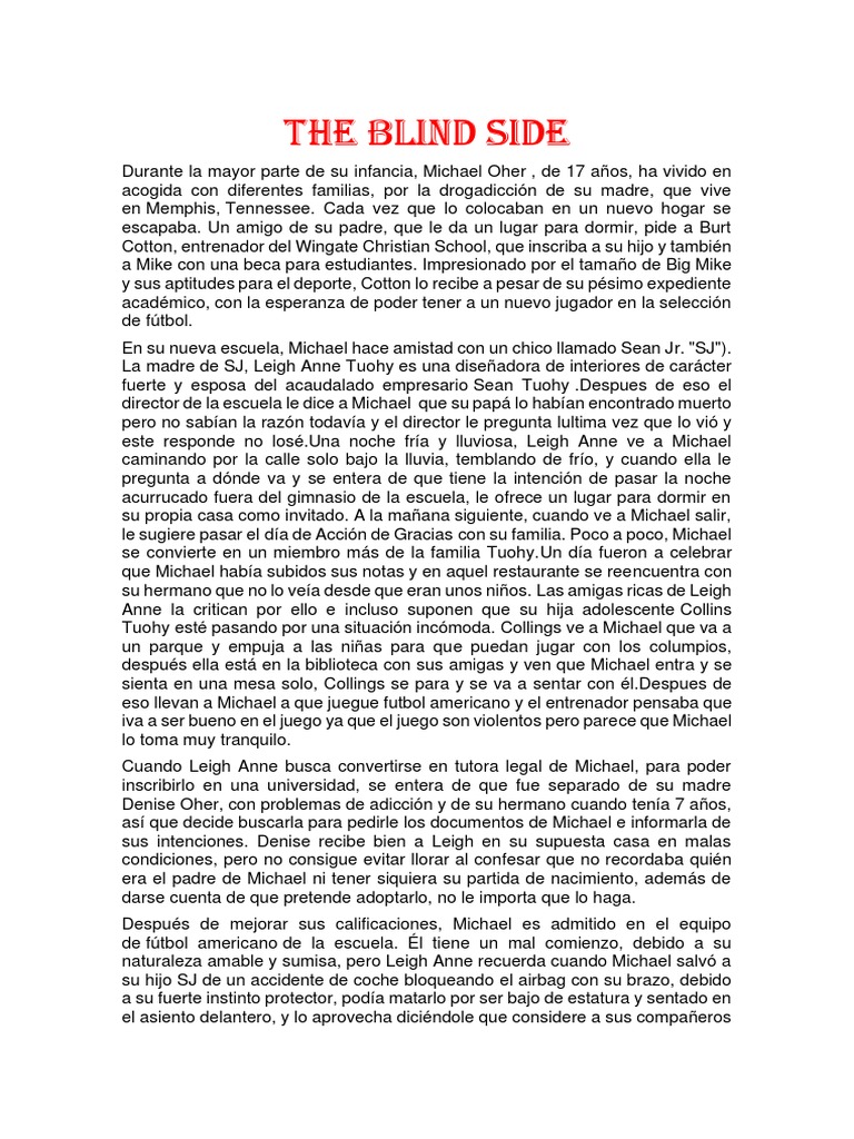 The Blind Side | PDF