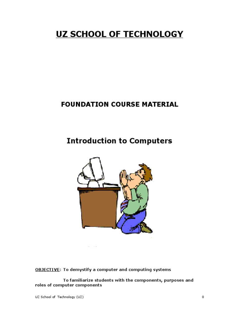 Introduction To Computers-Foundat Course | PDF | Computer Data Storage ...
