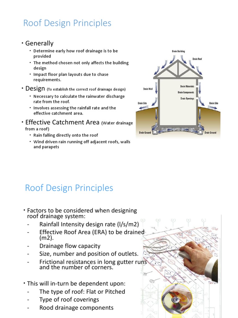Roof Design and Drainage Principles | PDF | Roof | Tile
