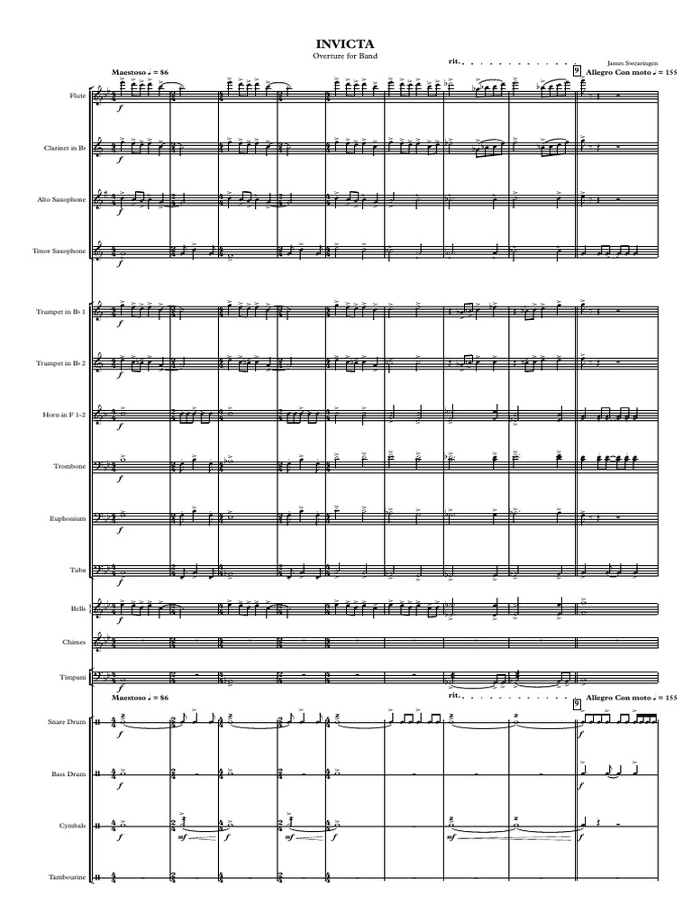 Invicta Score and Parts | PDF | Instruments de musique | Divertissement ...