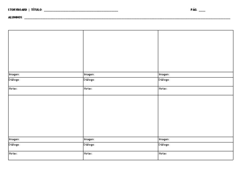Plantilla Storyboard PDF | PDF