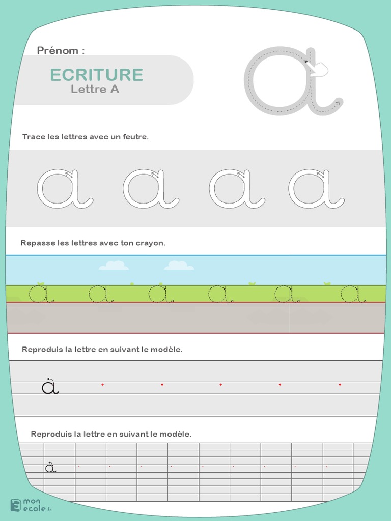 Fiche Lettre A PDF | PDF