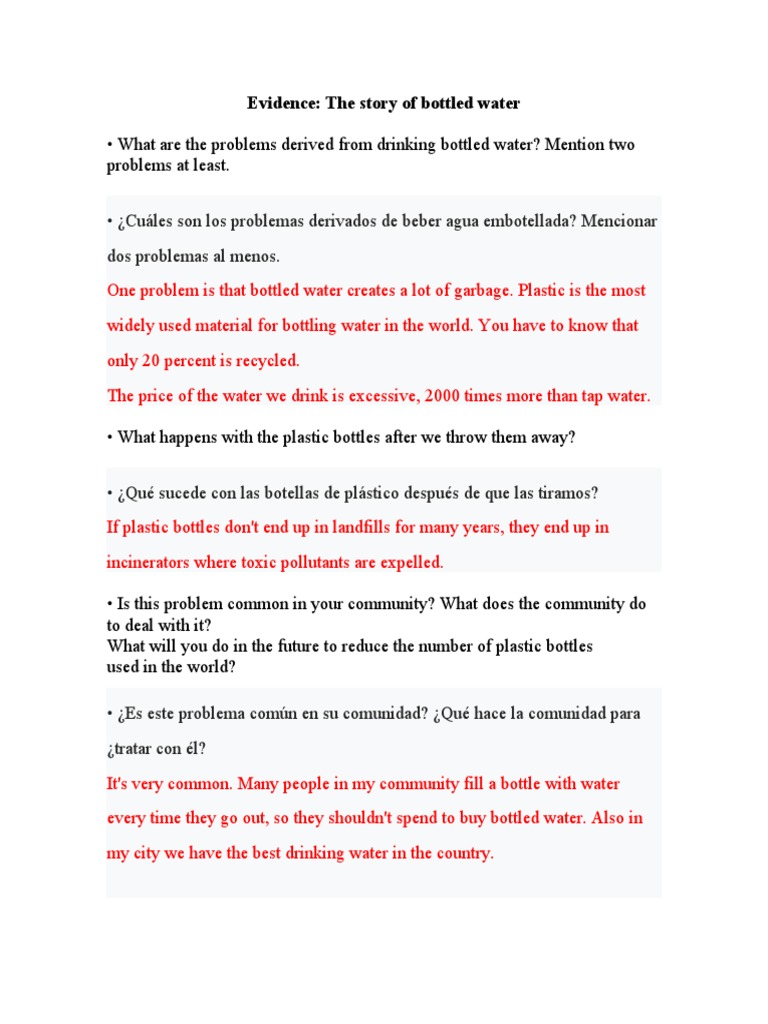 Evidence The Story of Bottled Water | PDF