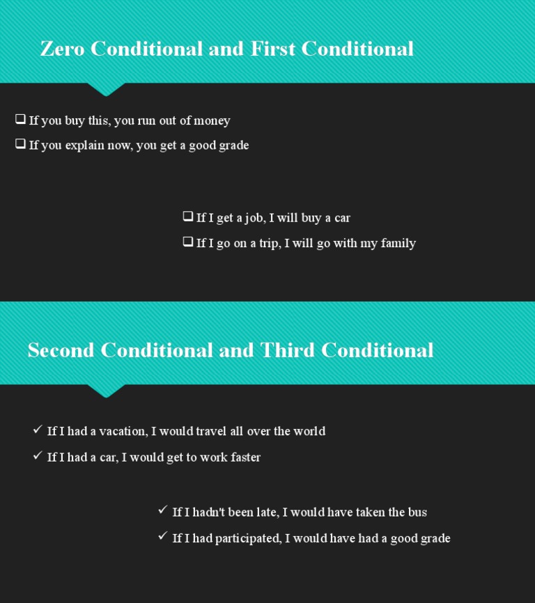 Zero Conditional and First Conditional | PDF