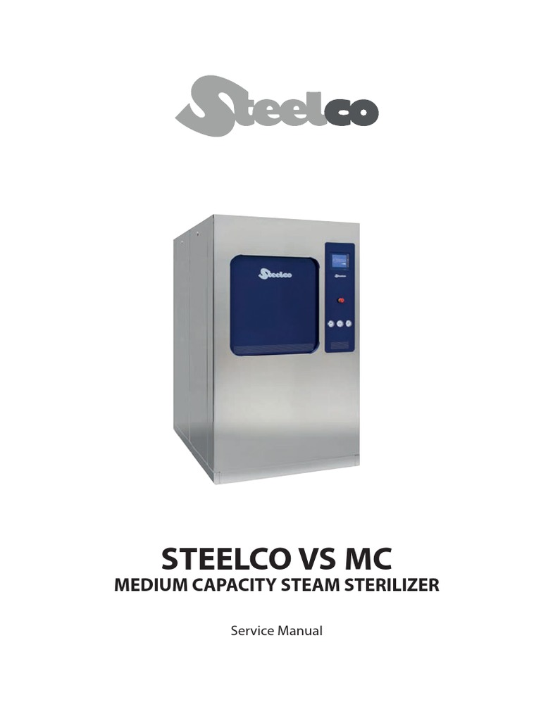 Steelco Vs MC: Medium Capacity Steam Sterilizer | PDF | Programmable Logic Controller | Switch