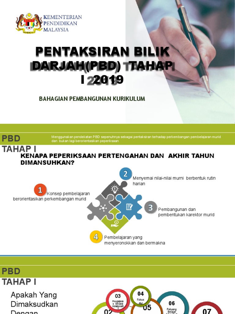 Slide Pentaksiran Bilik Darjah (PBD) TAHAP 1 2019 | PDF
