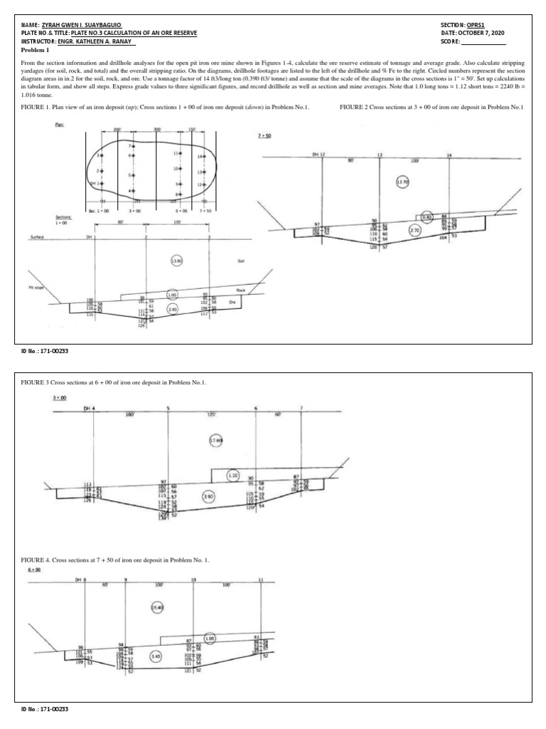 Ore Reserve Calculation for Iron Mine | PDF | Ton | Minerals