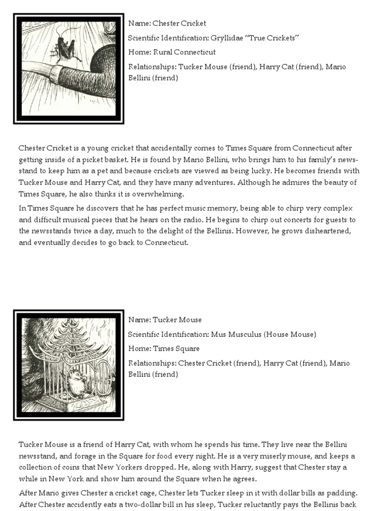 Chester Cricket's Times Square Adventures | PDF