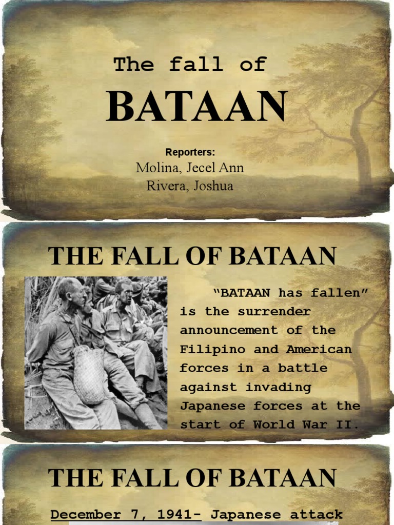The Fall of Bataan | PDF | World War II Operations And Battles Of The ...