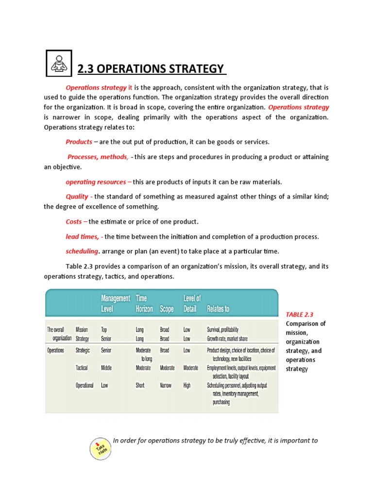 Operations Strategy It Operations Strategy | PDF | Labour Economics ...