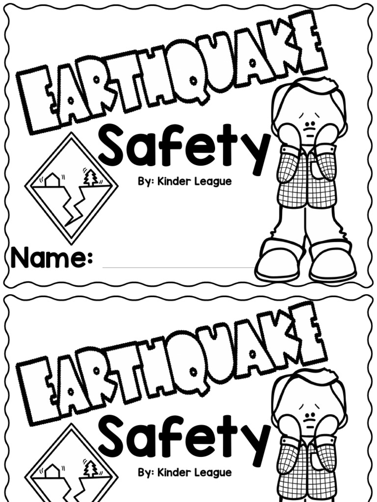 Earthquake Drill Mini Book and Cut and Paste | PDF