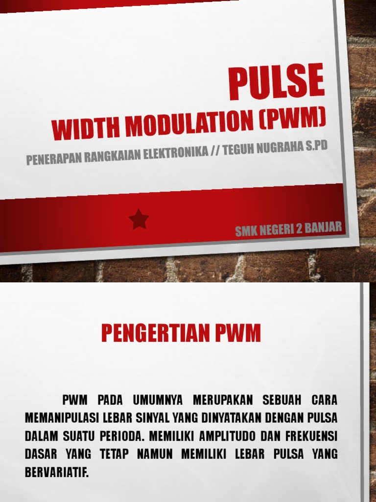 Materi 5 PWM (Pulse Width Modulation) PDF | PDF