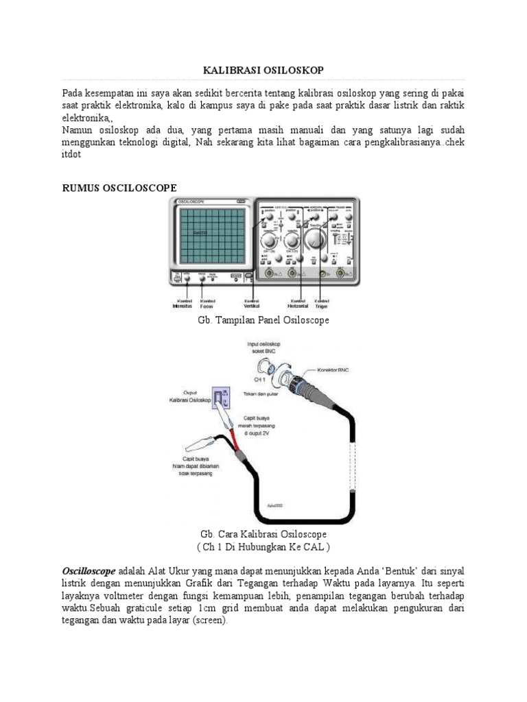 Kalibrasi Osiloskop | PDF