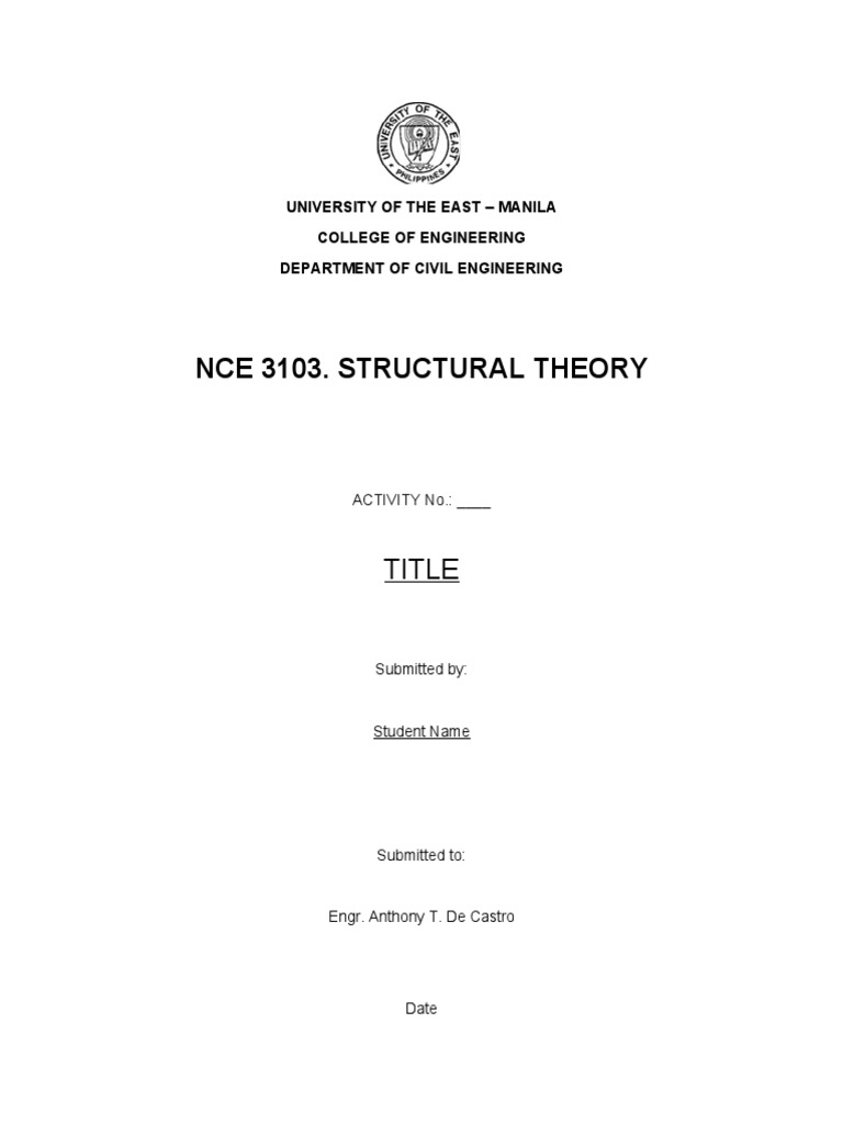 NCE 3103 Template | PDF