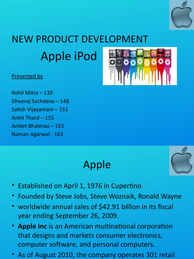 New Product Development: Apple Ipod | PDF | I Pod | Apple Inc.