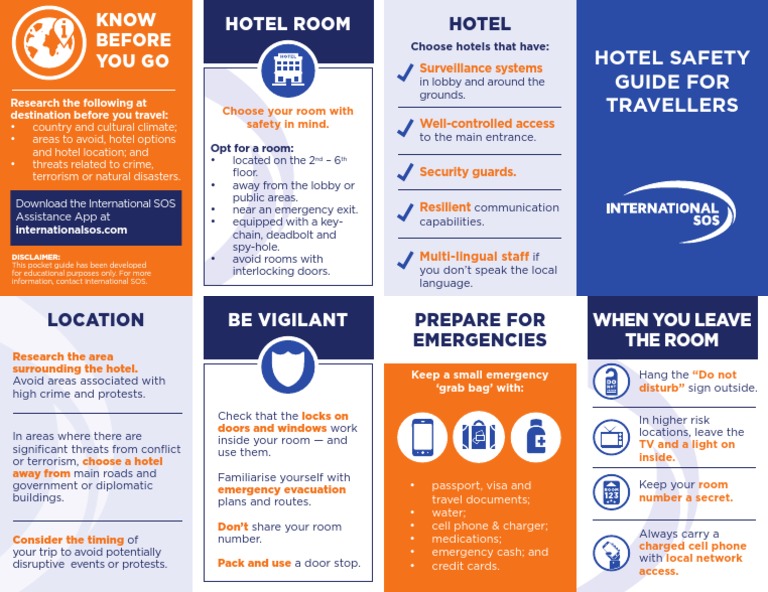 Hotel Safety Tips for Travelers | PDF | Security | National Security