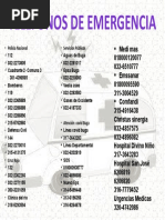 Números de Emergencia en Bolivia | PDF