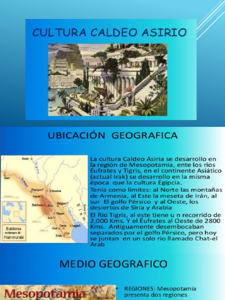 Taller De Arte Cultura Caldeo Asiria O Mesopotamia 5 Pdf