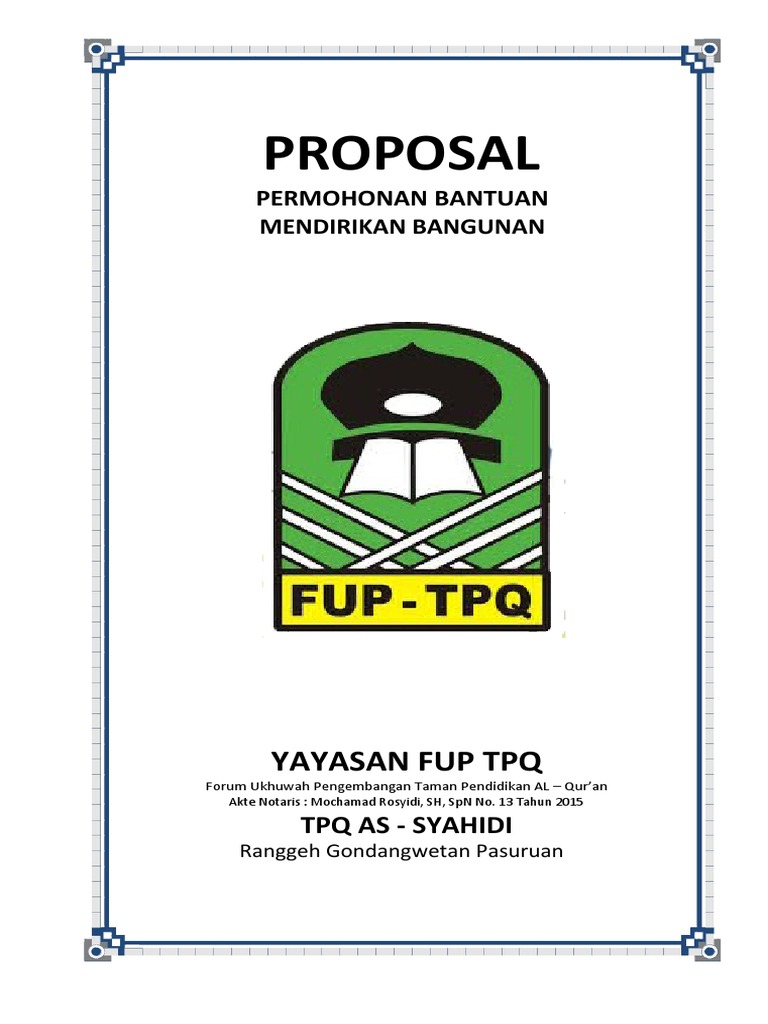 Proposal TPQ 2020 | PDF