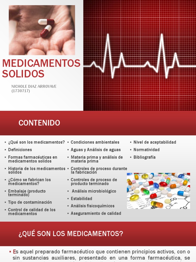 Medicamentos Solidos Presentacion | PDF | Medicamentos con receta ...