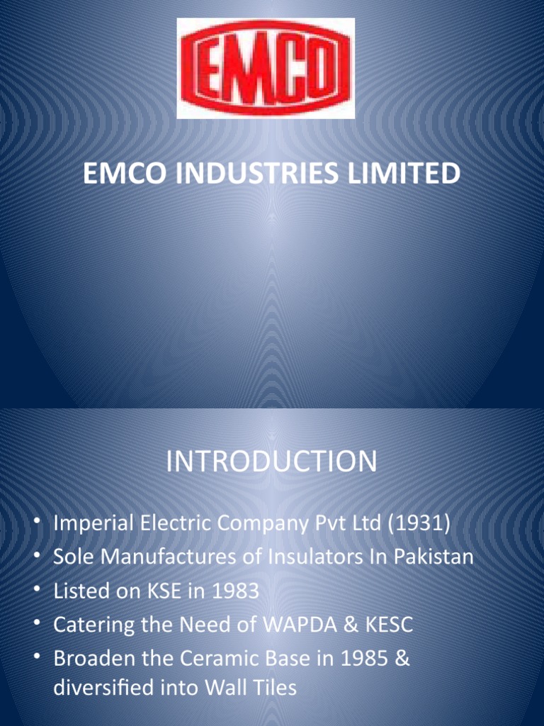 Emco Industries Limited | Download Free PDF | Data Warehouse | Business ...