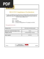 EU REACH SVHC - Declaration Template - English | PDF | Finance & Money ...