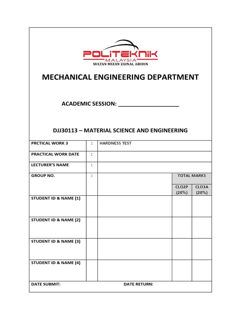 Hardness Testing Lab Report | PDF | Steel | Heat Treating