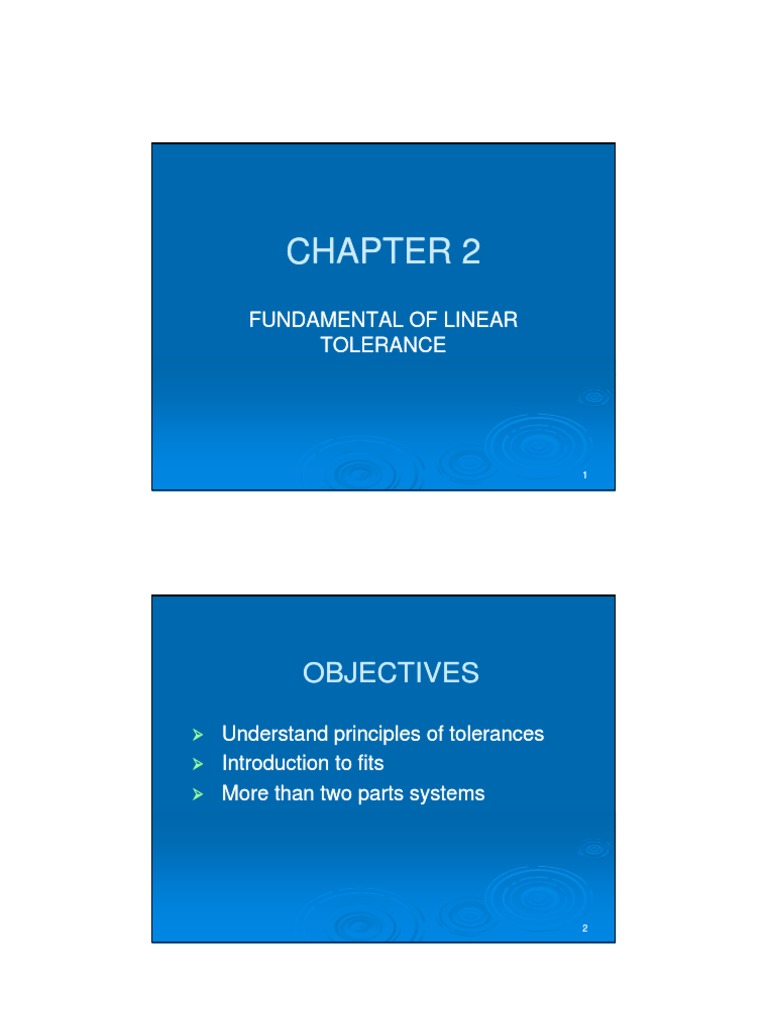 Prec Eng Linear Tol Part1 | PDF | Engineering Tolerance | Teaching ...