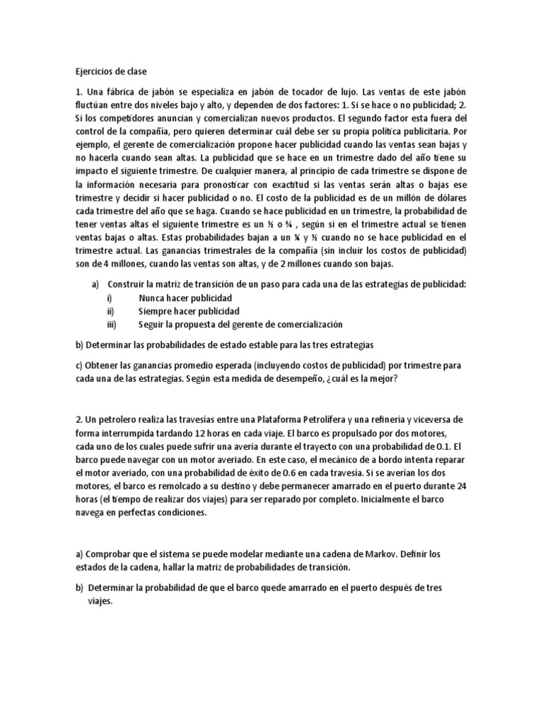 Ejercicio de Clase Fábrica de Jabón y Barco | PDF | Barcos | Publicidad