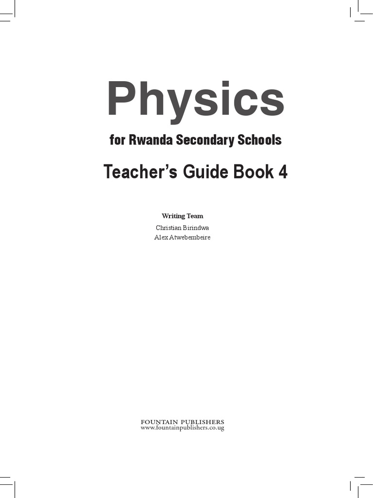 Physics S4 TG | PDF | Educational Assessment | Competence (Human Resources)