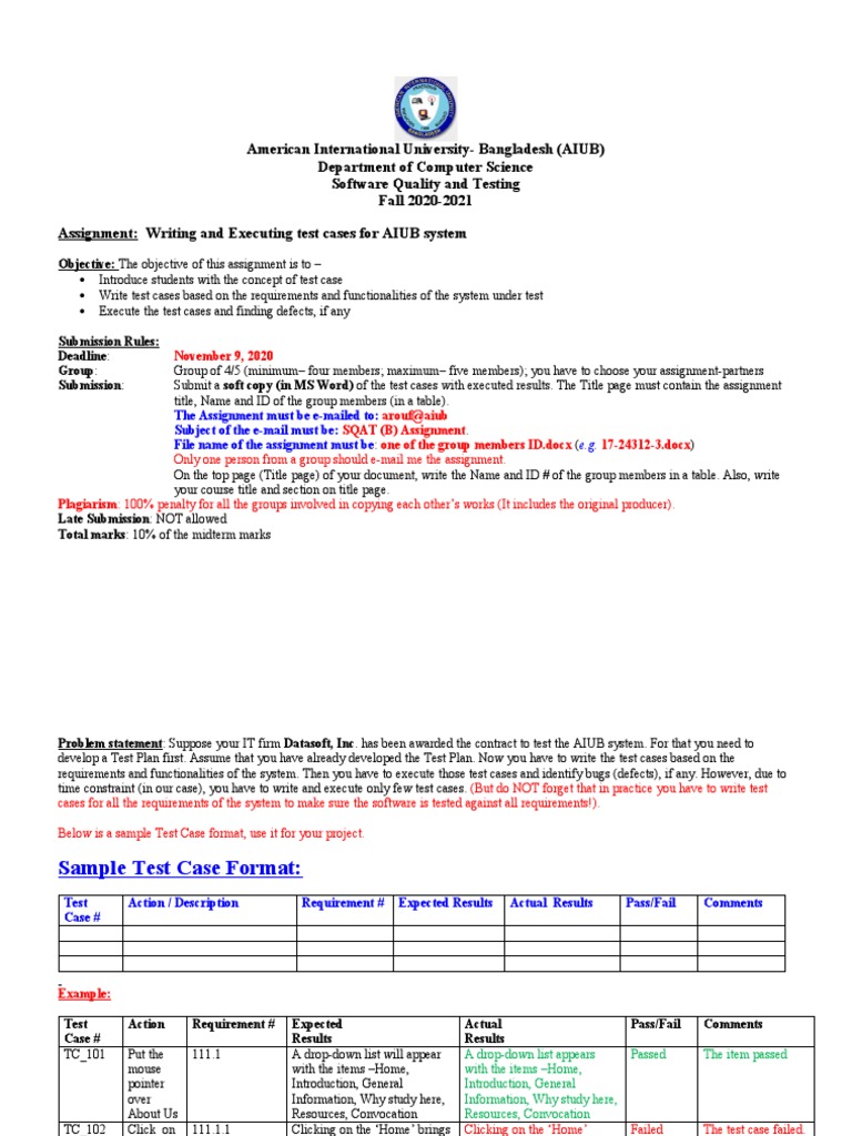 Assignment SQAT B | PDF | Software Bug | Computing