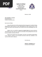 Request Letter To LGU | PDF