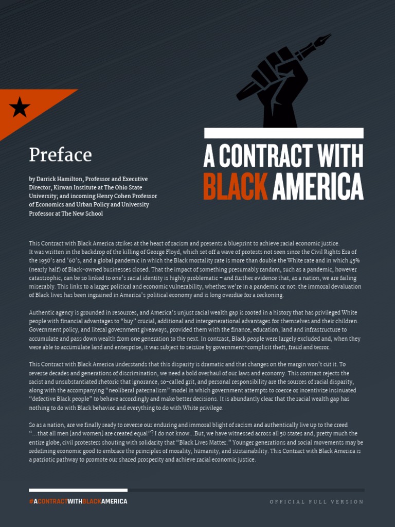Contract With Black America Full Contract | PDF | Reconstruction Era ...