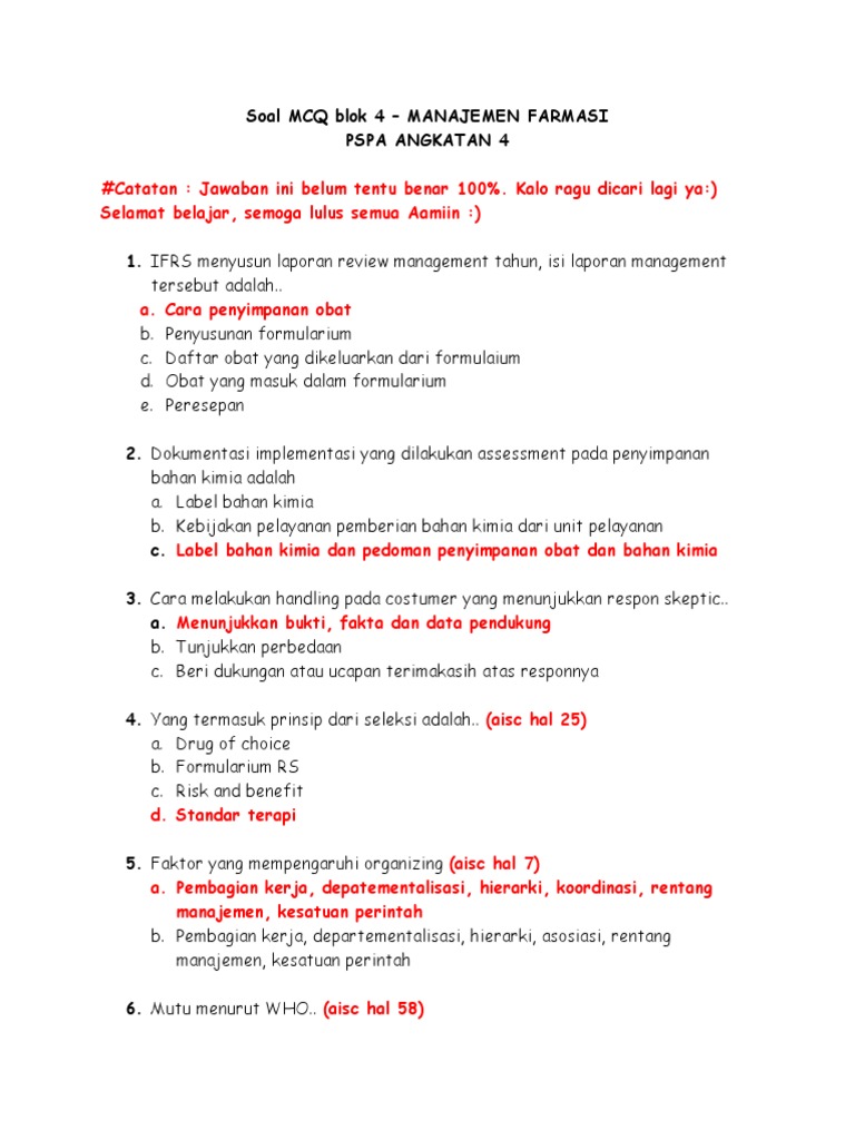 0 - 11529 - Soal MCQ Blok 4 + Jawaban | PDF