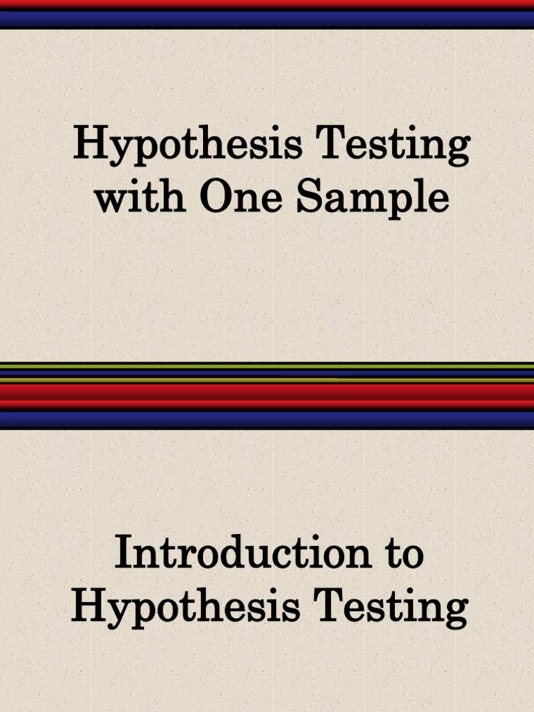 Chapter 4 HYPOTHESIS TESTING | PDF | Type I And Type Ii Errors ...