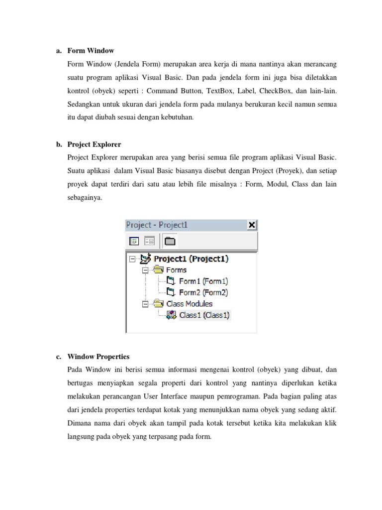 Komponen Pada Visual Basic | PDF