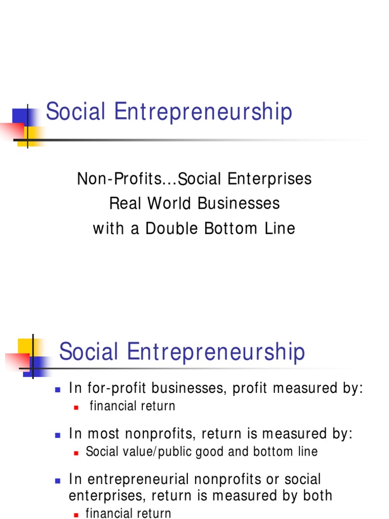 Social Entrepreneurship Strategies Explained | PDF | Social ...