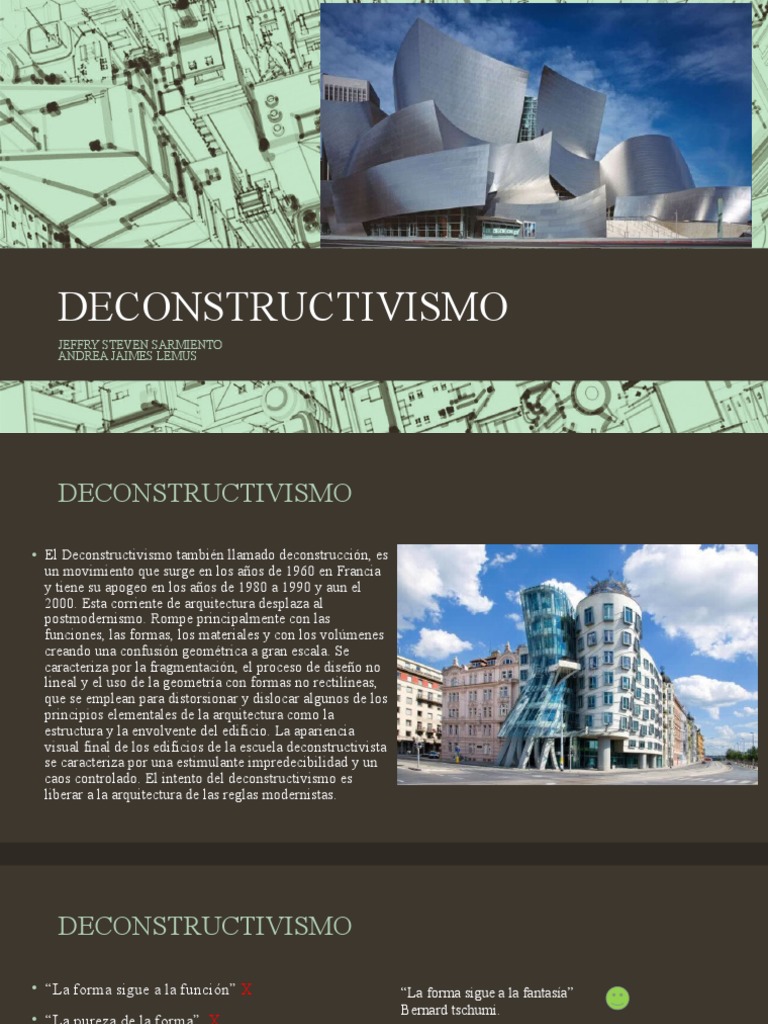 Arquitectura Deconstructivista | PDF | Estética | Movimientos