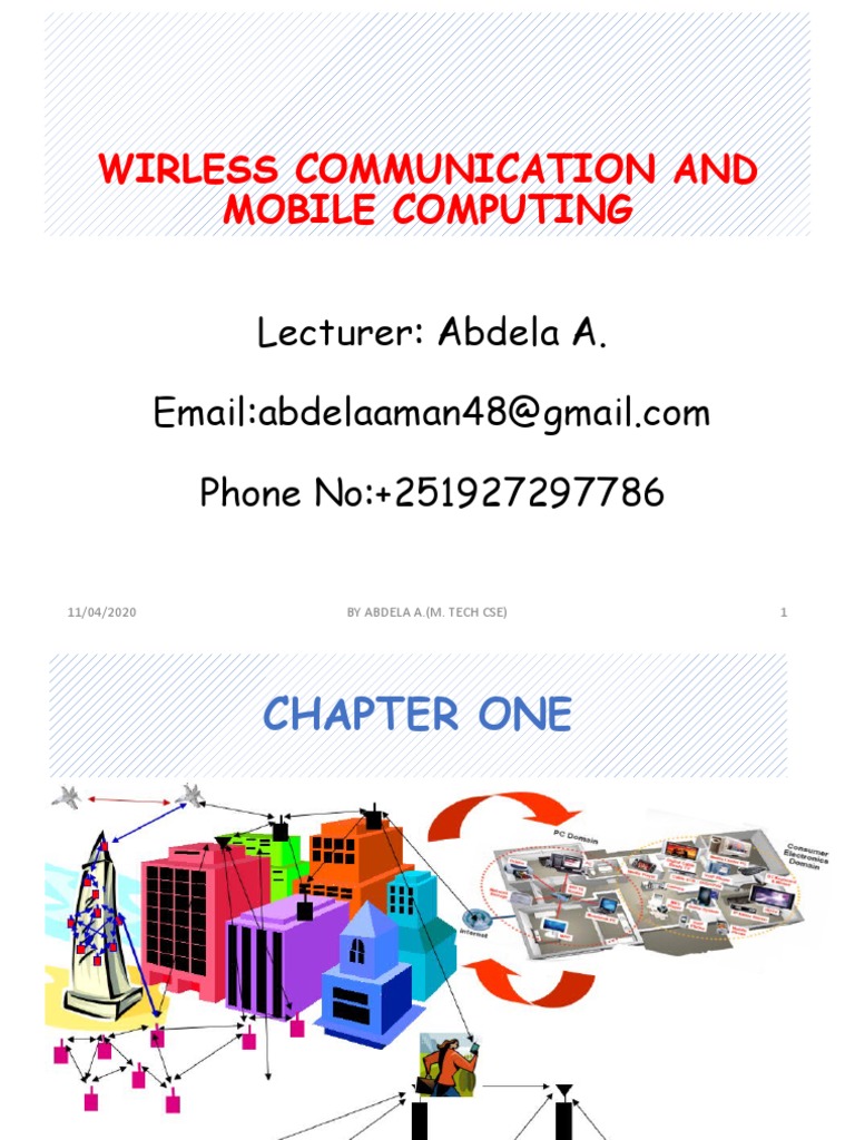 Chapter One | PDF | Mobile Device | Computer Network