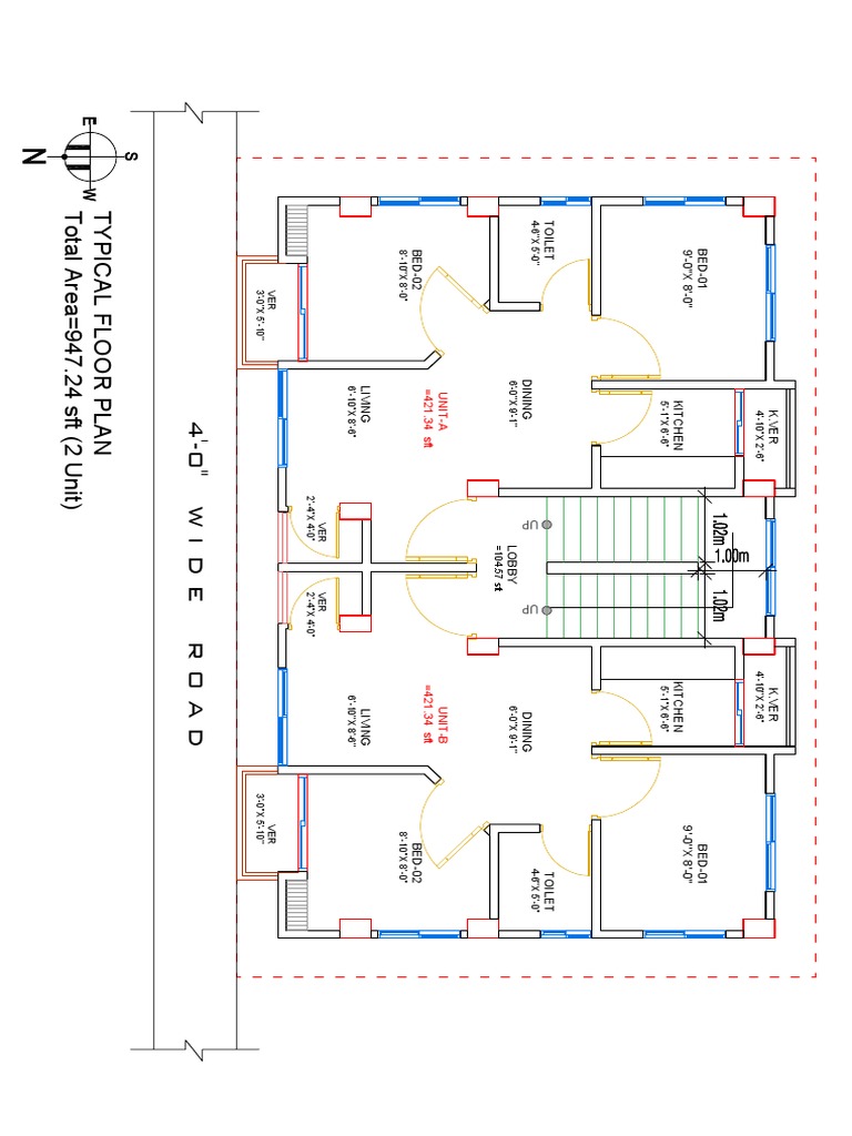 Typical Floor Plan | PDF | Home | Buildings And Structures