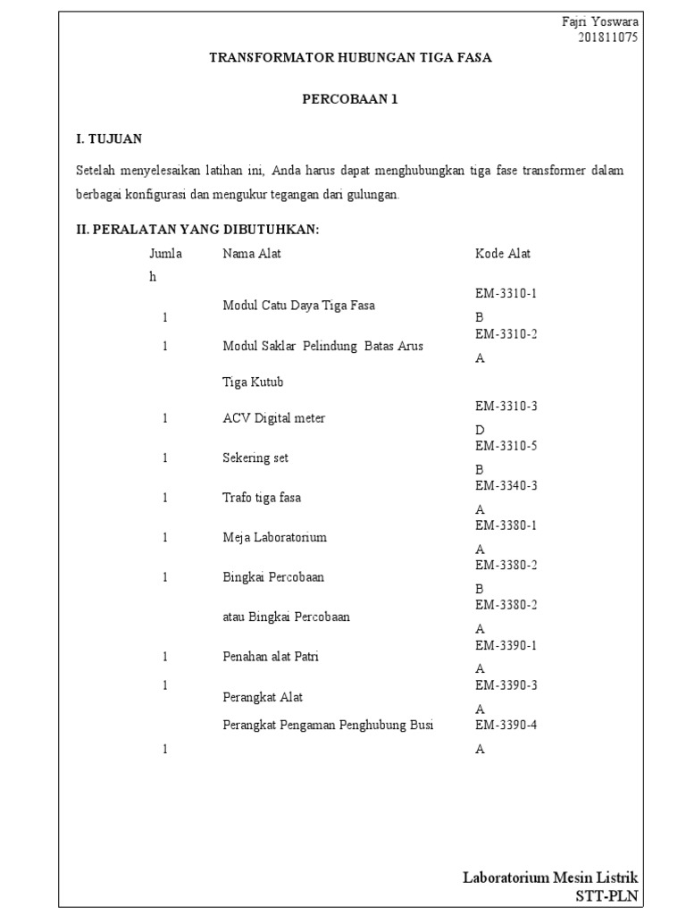 Trasformator Hubungan 3 Fasa | PDF