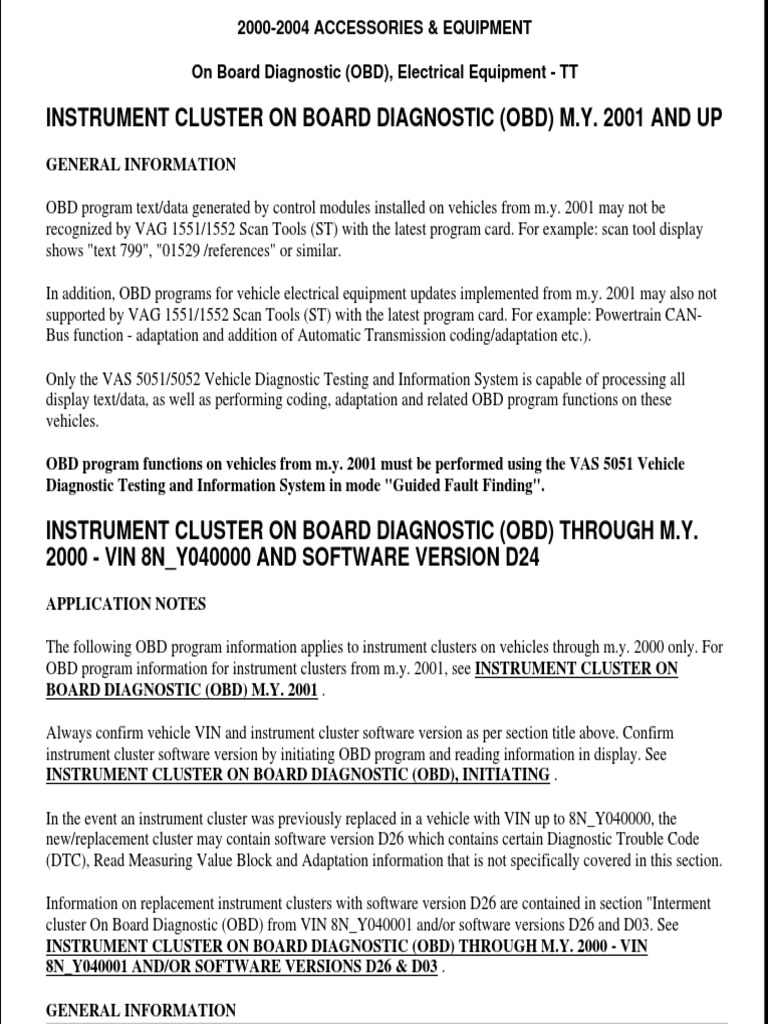 On Board Diagnostics PDF | PDF | Vehicle Technology | Automotive ...