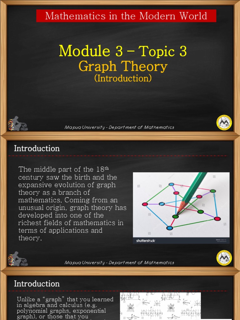 Module 3 Topic 3 Graph Theory Introduction | PDF