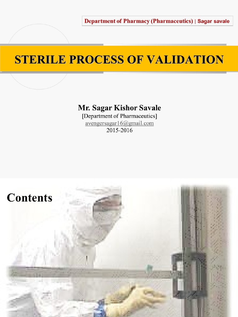 Sterile Process of Validation PDF | PDF