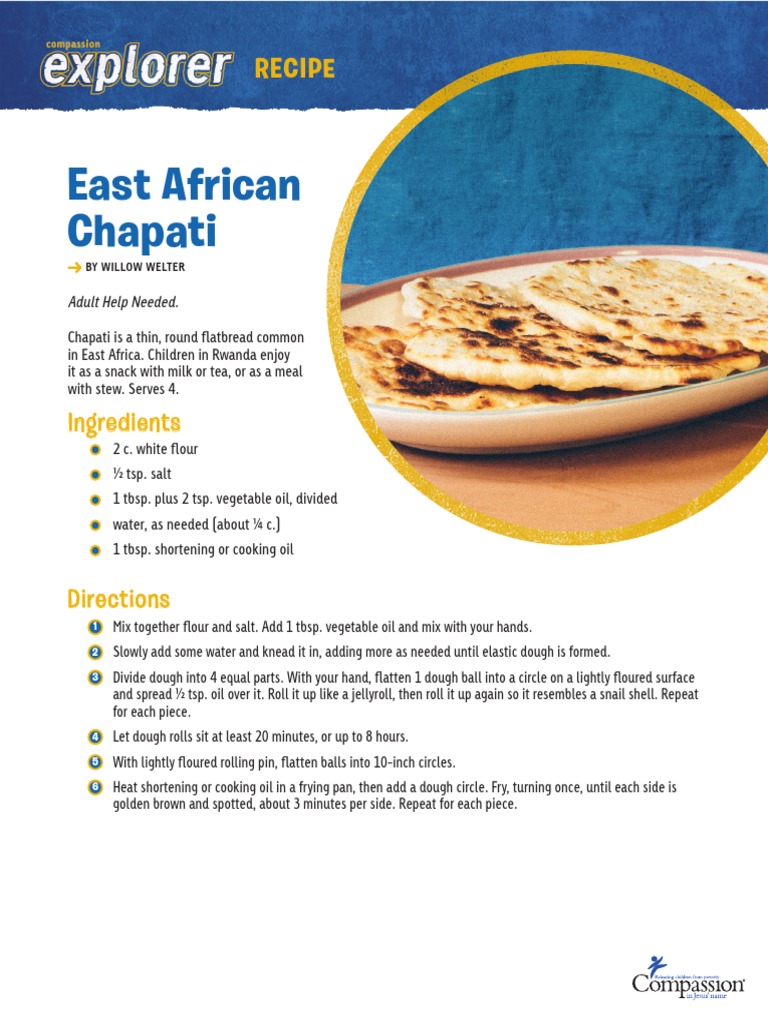 Explorer Recipe Chapati PDF | PDF