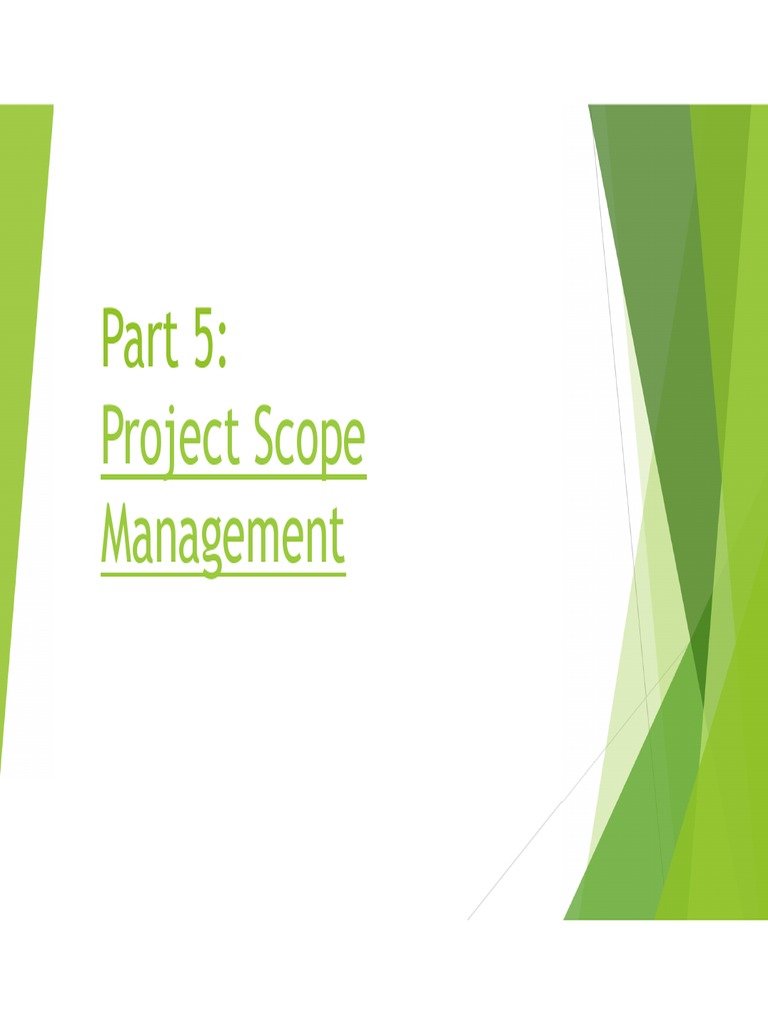Project Scope Management PDF | Download Free PDF | Project Management ...