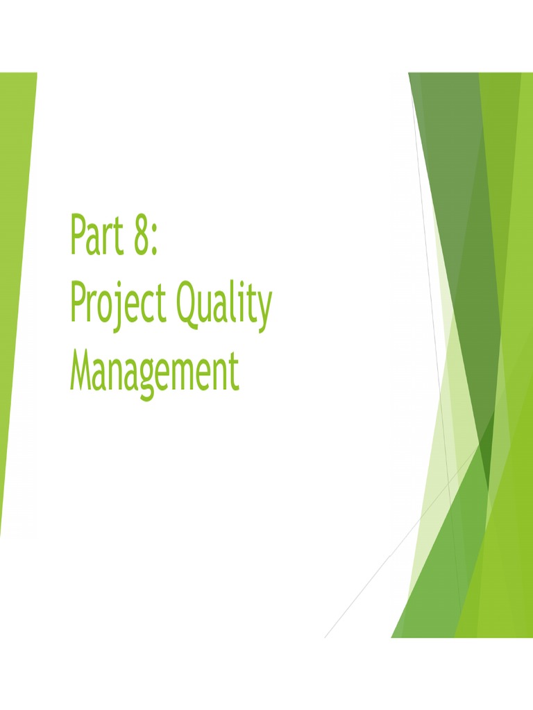 Project Quality Management Overview | PDF | Quality Assurance | Project ...