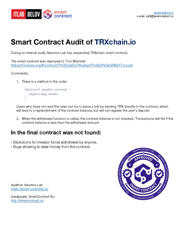 TRX Chain | PDF